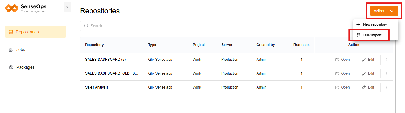 Create Repository - SenseOps Documentation